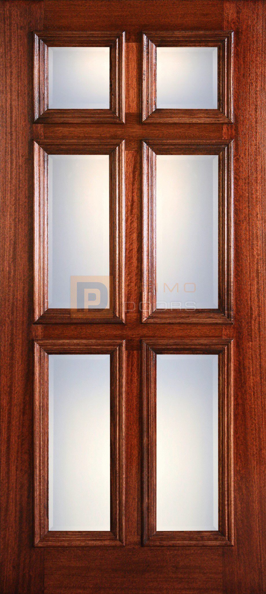 6′ 8″ Mahogany 6 Panel – Primo Doors – Exterior Front Doors Houston ...